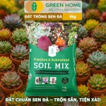 Đất Trồng Sen Đá Soil Mix Trộn Sẵn, Bao 6kg GreenHome